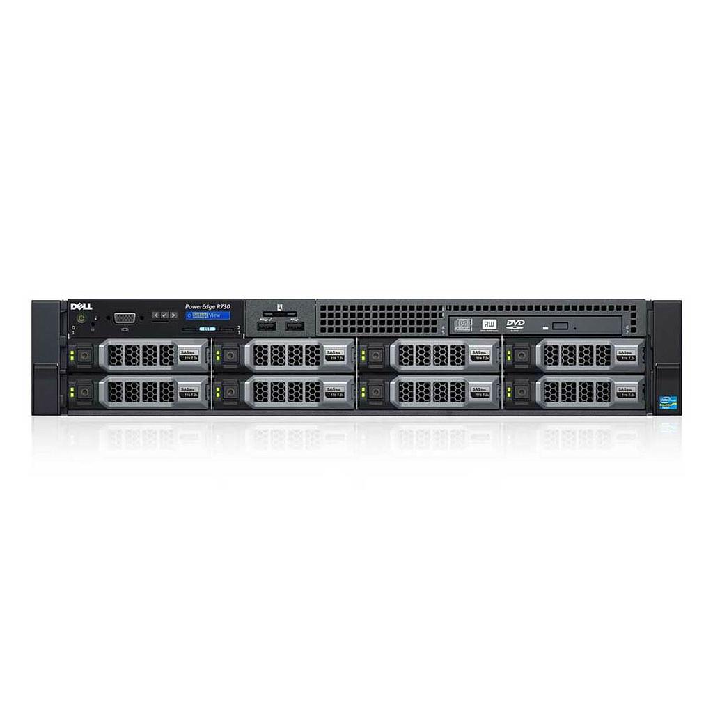 Dell PowerEdge R730, 8 LFF Drive Bays, CTO 2U; PERC S130 (SW RAID ...