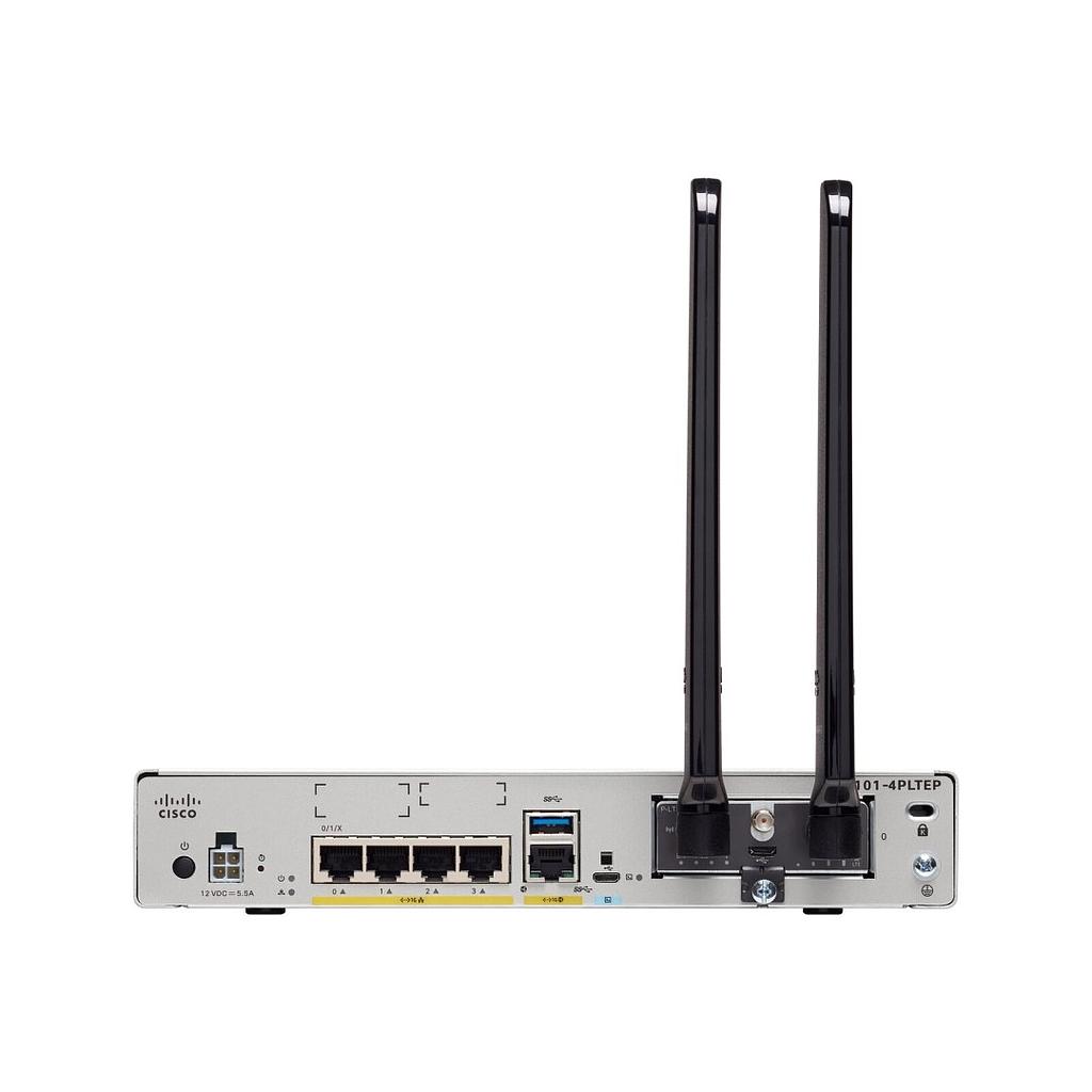 Cisco 1101 ISR 4-Port Gigabit Ethernet and LTE Secure Router with ...